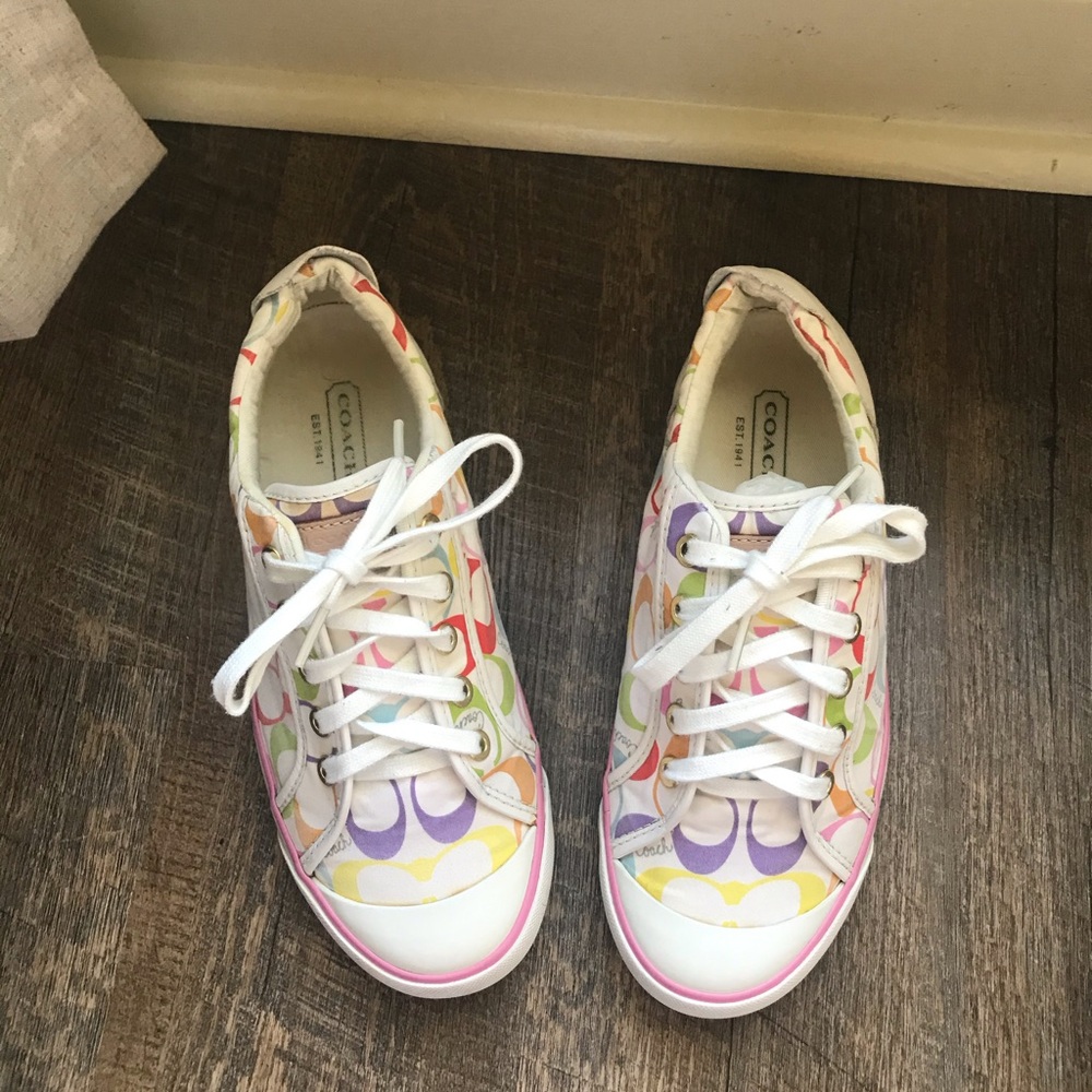 Multi Colored Vintage Coach Sneaker - Gem